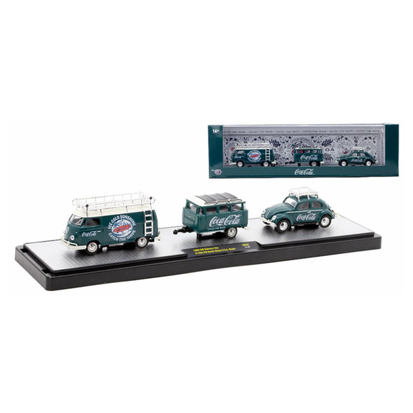 M2 Machines 1960 Volkswagen Delivery Van / 1953 Volkswagen Beetle Delu ...