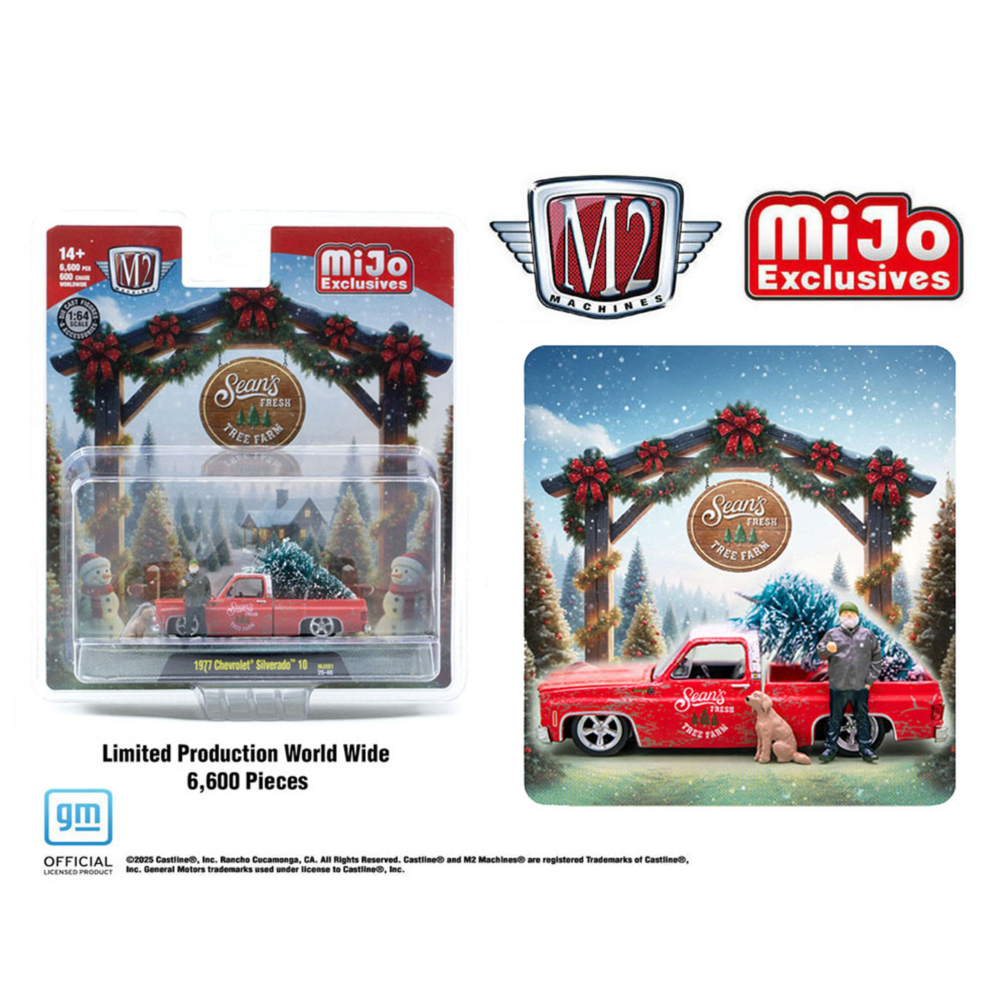 M2 Holiday Diorama Auto-Figs Sean’s Fresh Tree Farm 1977 Chevrolet Sil ...